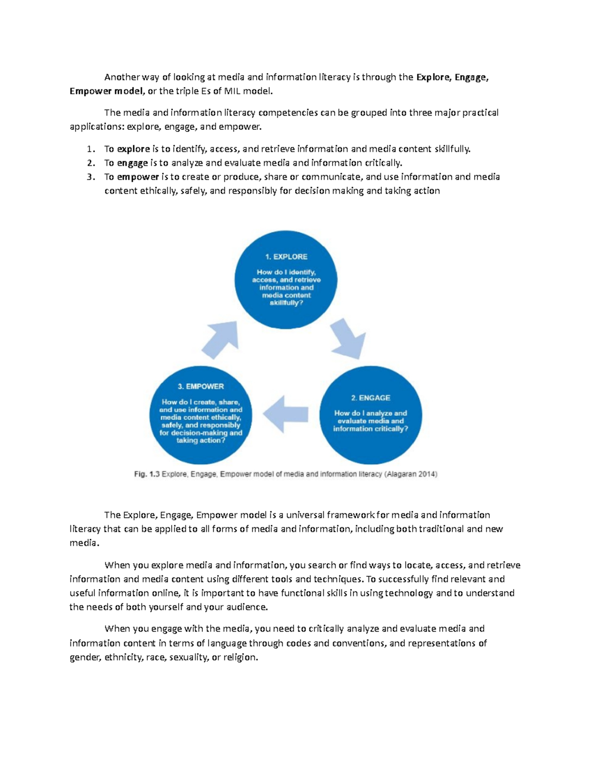 EEE Model - news descriptions - Another way of looking at media and ...