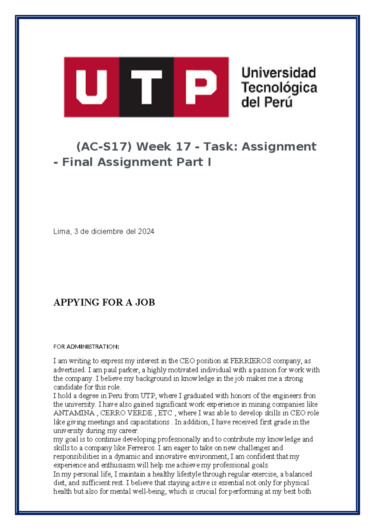 Week 17 final-1 - Parte 1 final de ingles writing - 🔴 (AC-S17) Week 17 ...