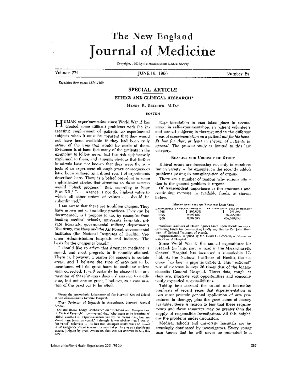 Beecher-article - Artículo de cinética - Equilibrio y Cinética - Studocu