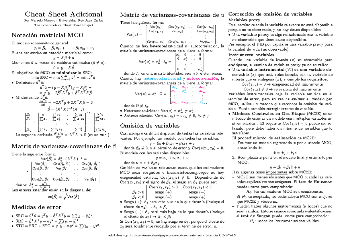 Additional-cheatsheet-es - Cheat Sheet Adicional Por Marcelo Moreno - Universidad Rey Juan ...