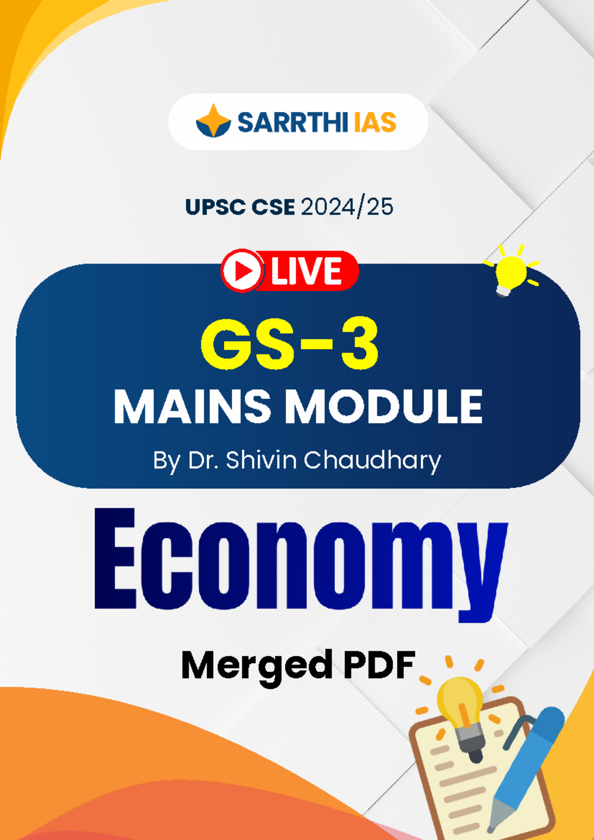 Economy Merged PDF Final - GS- MAINS MODULE UPSC CSE 2024/ By Dr. Shivin Chaudhary Merged PDF ...
