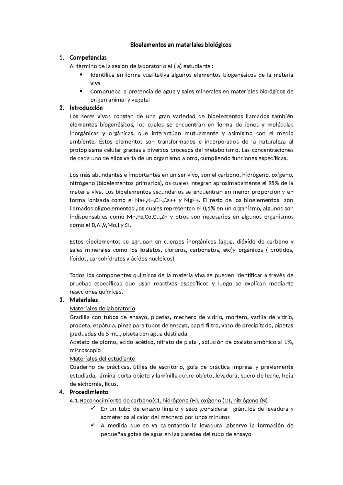 bioelementos en materiales biologicoa - Bioelementos en materiales ...