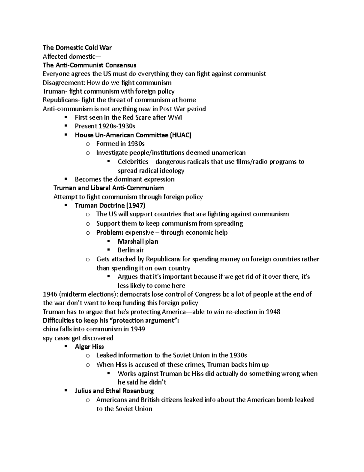 The Domestic Cold War - Charles Shindo - The Domestic Cold War Affected ...