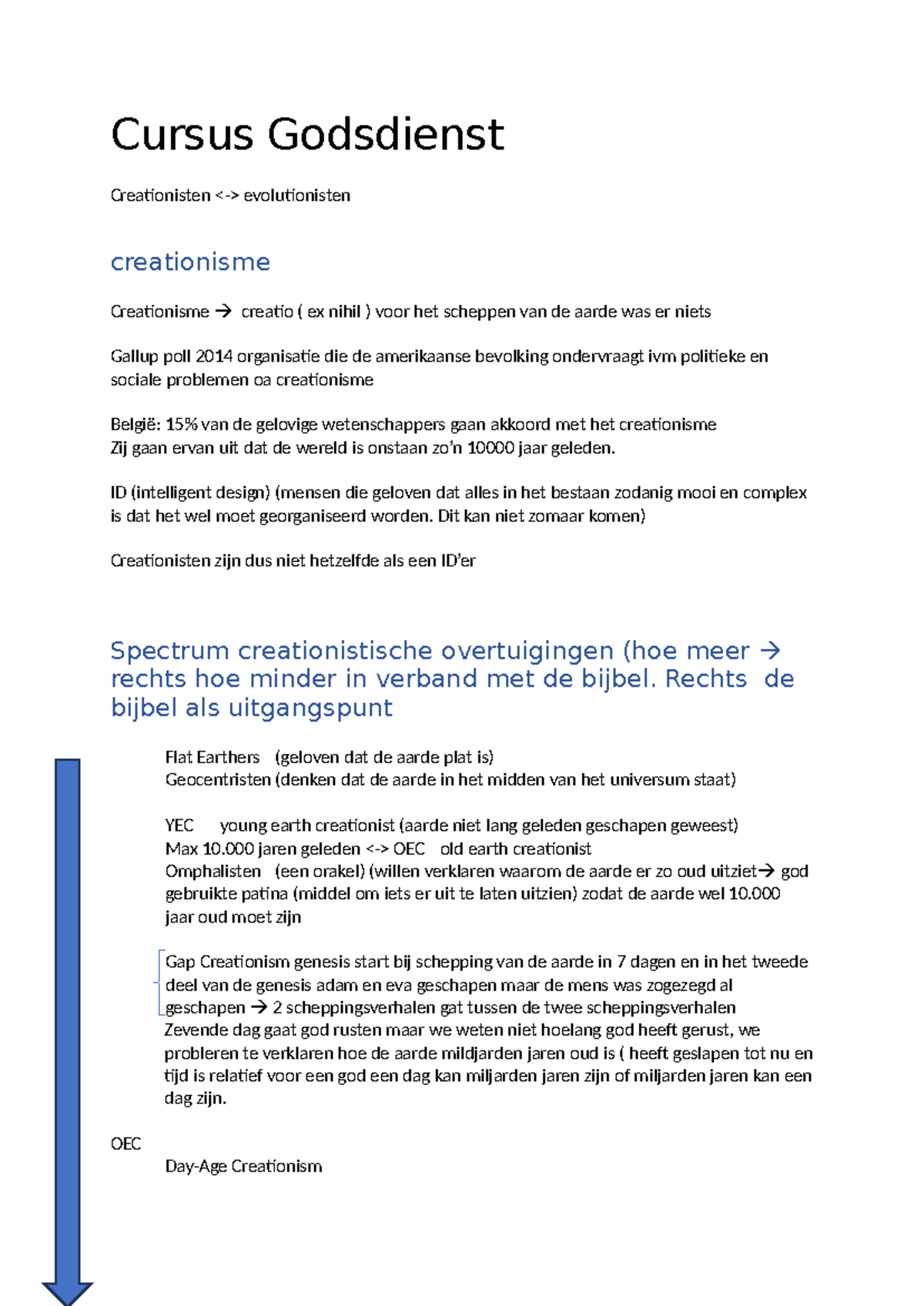 Cursus Godsdienst - Cursus Godsdienst Creationisten evolutionisten ...