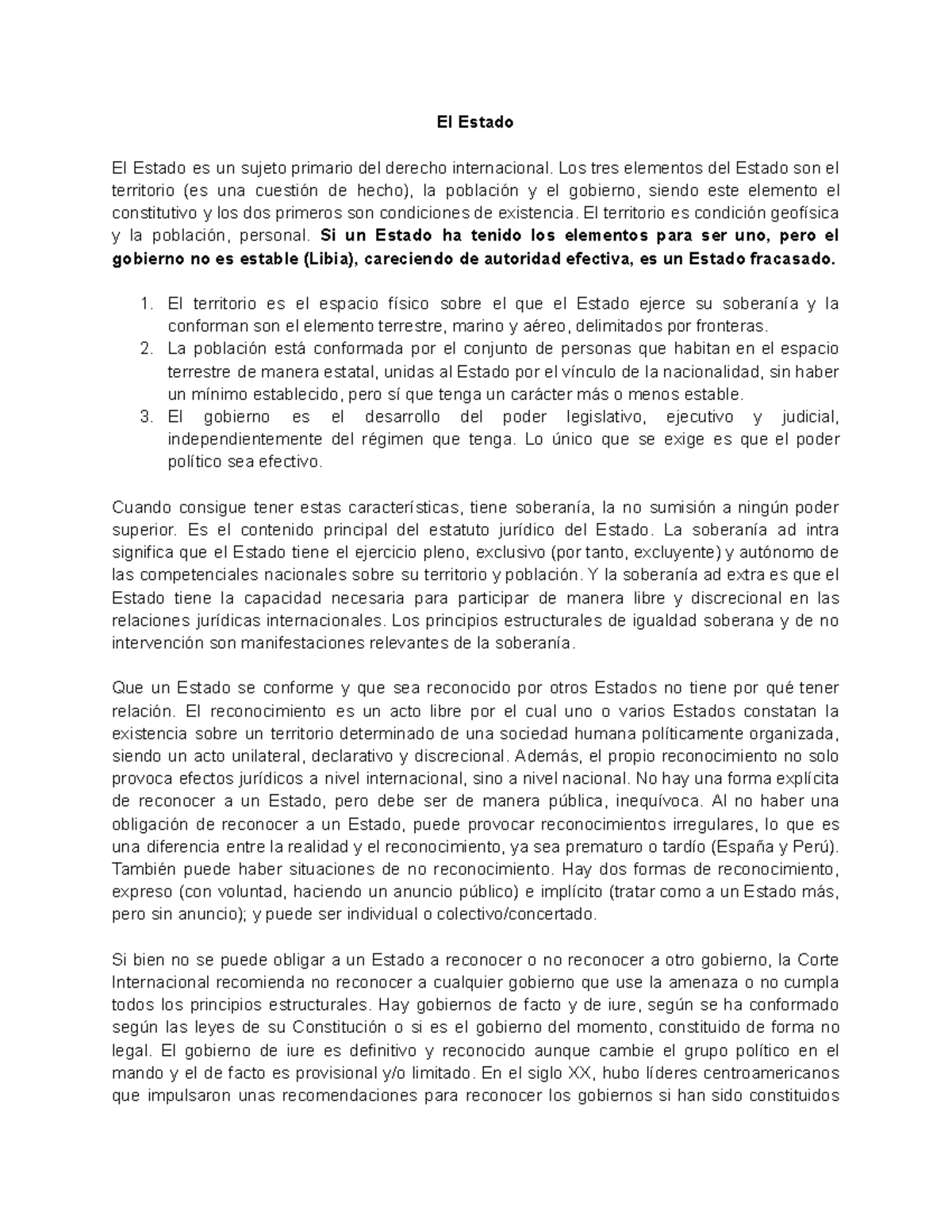 Tema 9. El Estado - El Estado El Estado es un sujeto primario del ...