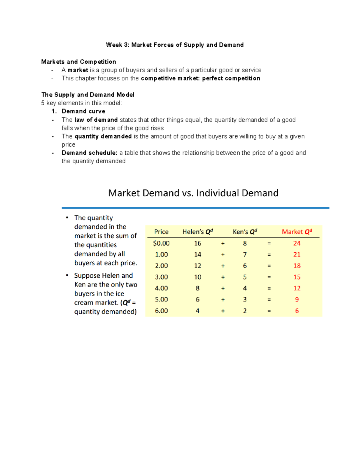 Chapter 4 Market Forces of Supply and Demand - Week 3: Market Forces of ...