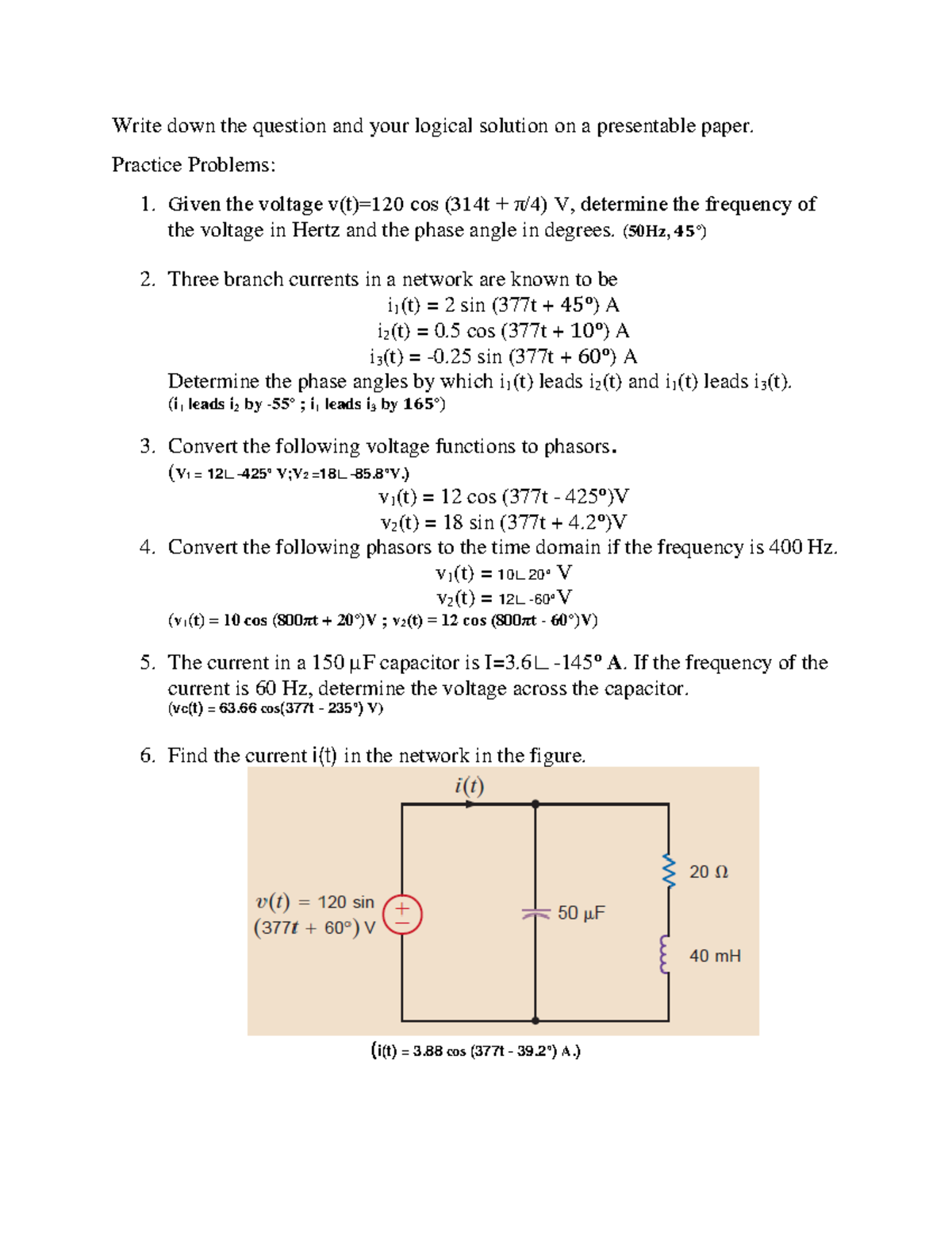 Practice-Problem-2 - Write down the question and your logical solution ...