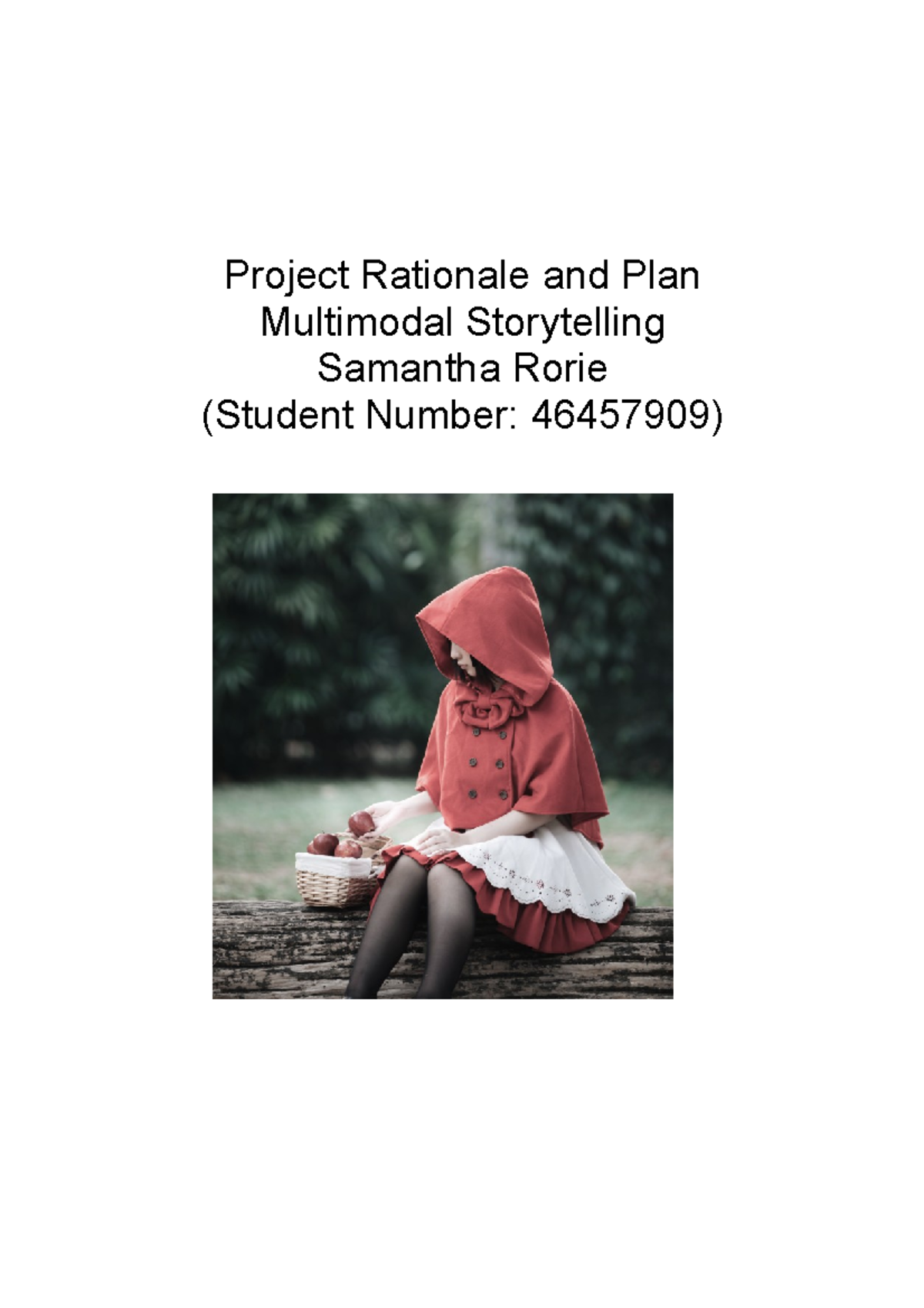 Project Rationale and Plan Final Draft - Project Rationale and Plan ...