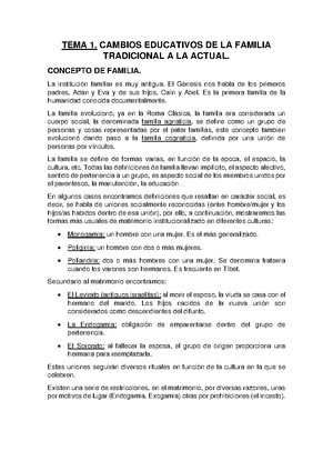 Tema 2. Características de la unidad familiar - TEMA 2. CARACTERÍSTICAS ...