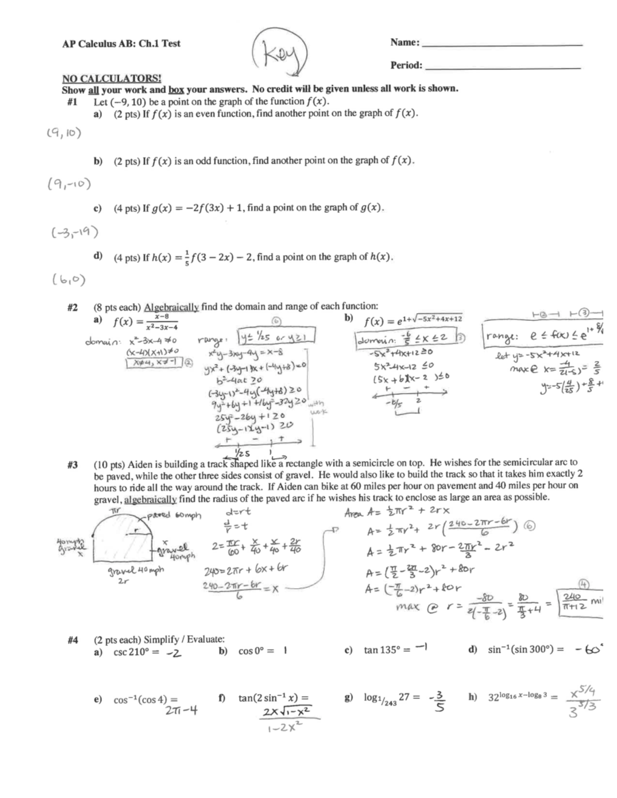 21- 22 AB Ch1 Test Key - lkhj[ohoi - MA 16031 - Studocu