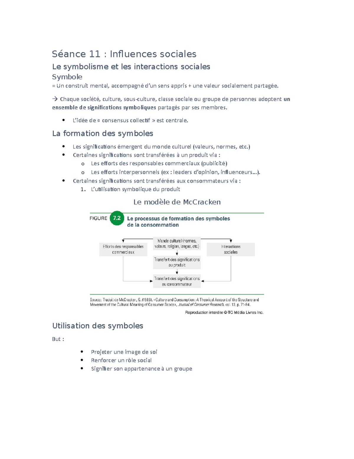 Notes de cours - Séance 11 - Séance 11 : Influences sociales Le ...