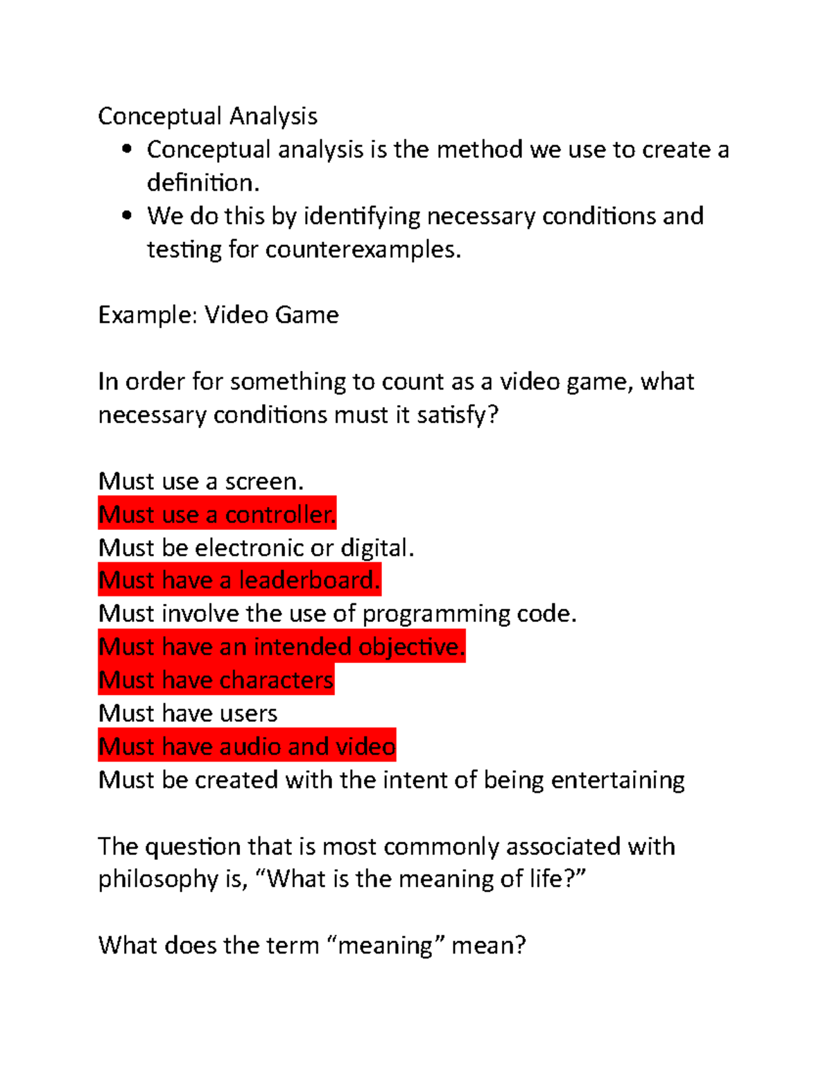 4. Life's Meaningfulness and Conceptual Relations - Conceptual Analysis ...