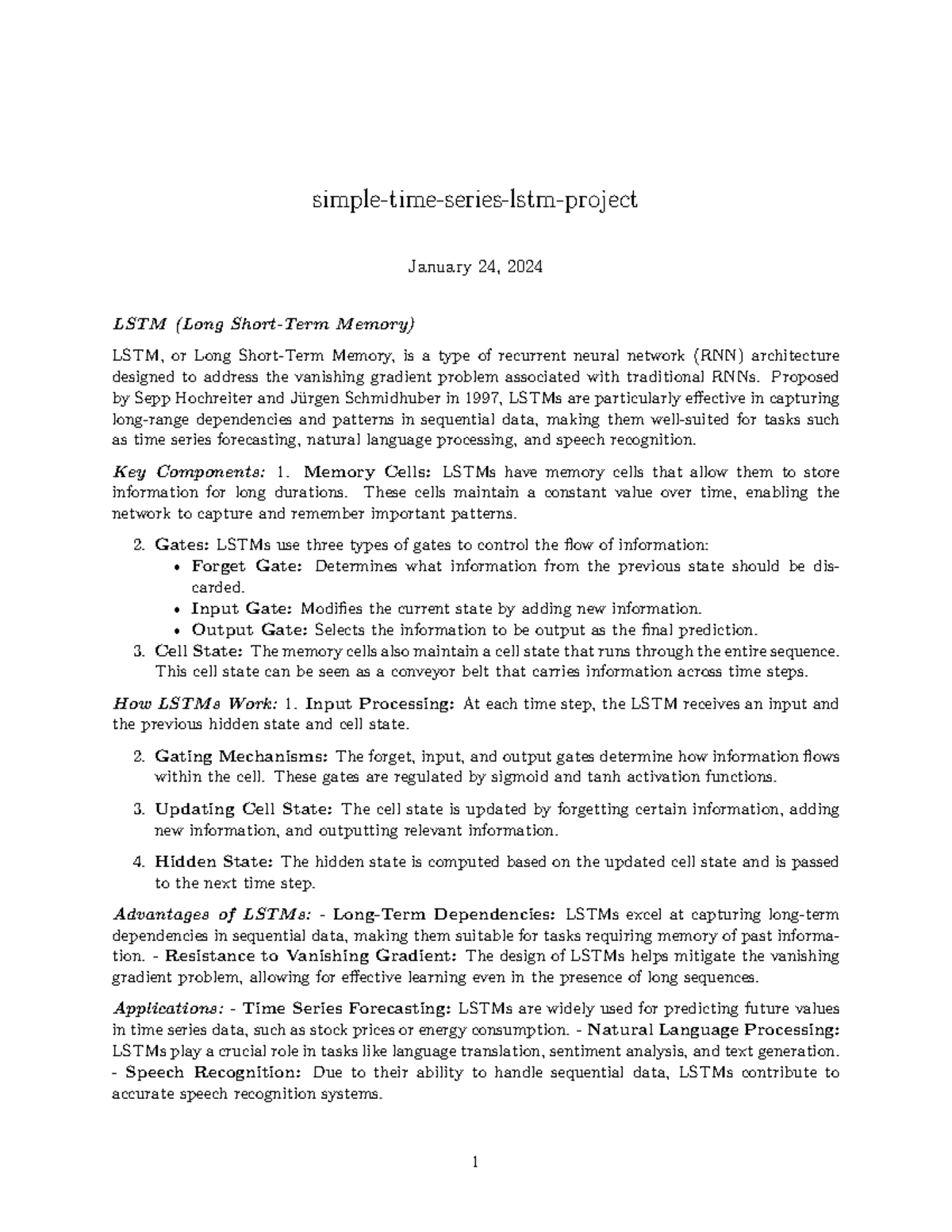 Time Series Forecasting With LSTM 1706120566 Simple time series lstm time-series-forecasting-with-lstm-1706120566-simple-time-series-lstm