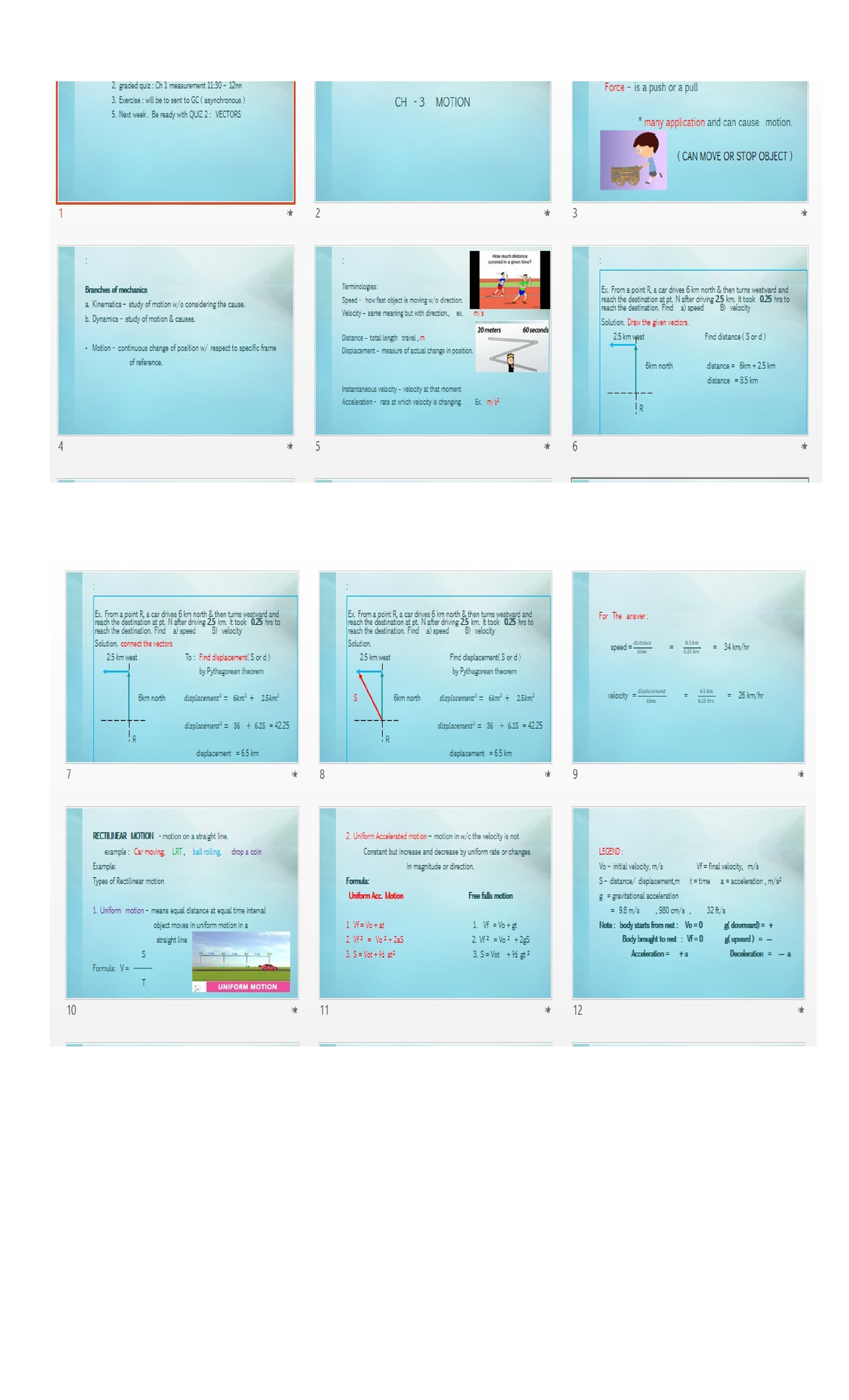CH 3 HO PPT 1 - REVIEWER - College Physics 1 - Studocu