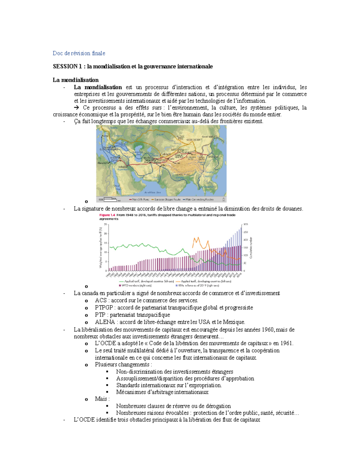 Doc de révision finale - Doc de révision finale SESSION 1 : la ...