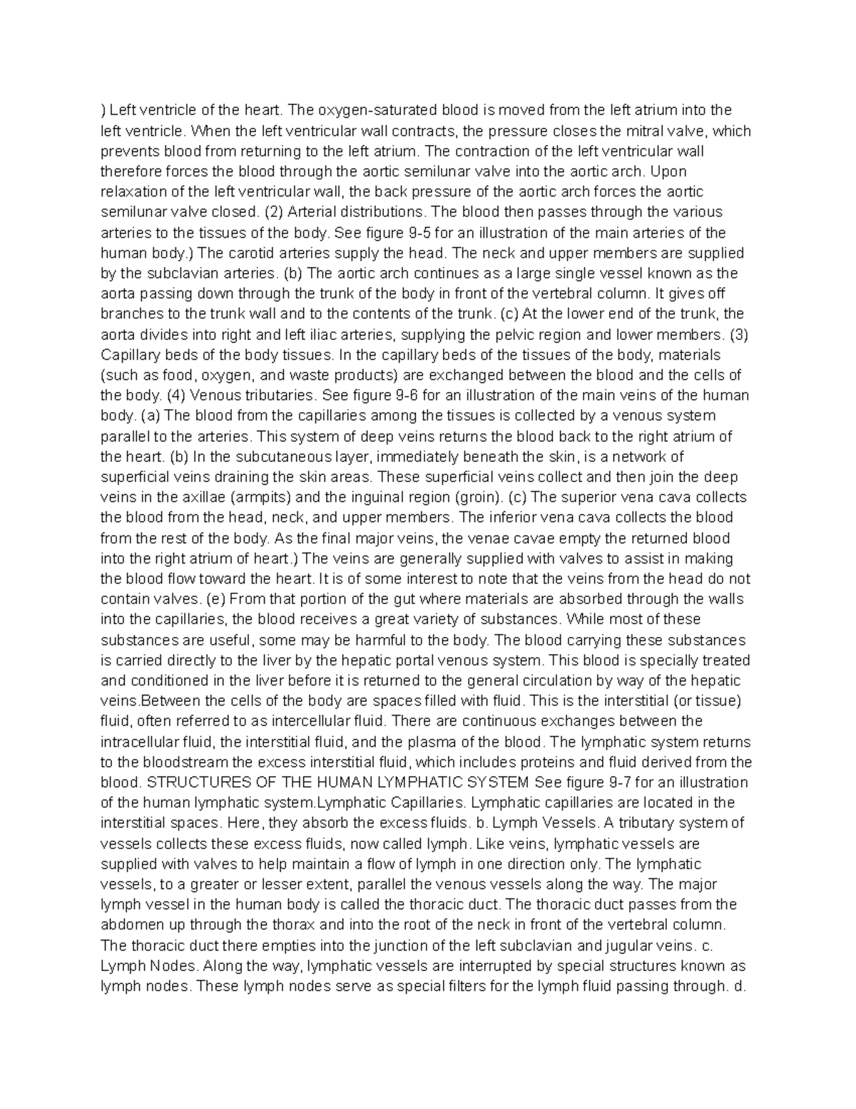 Anatomy notes (20) - ) Left ventricle of the heart. The oxygen ...