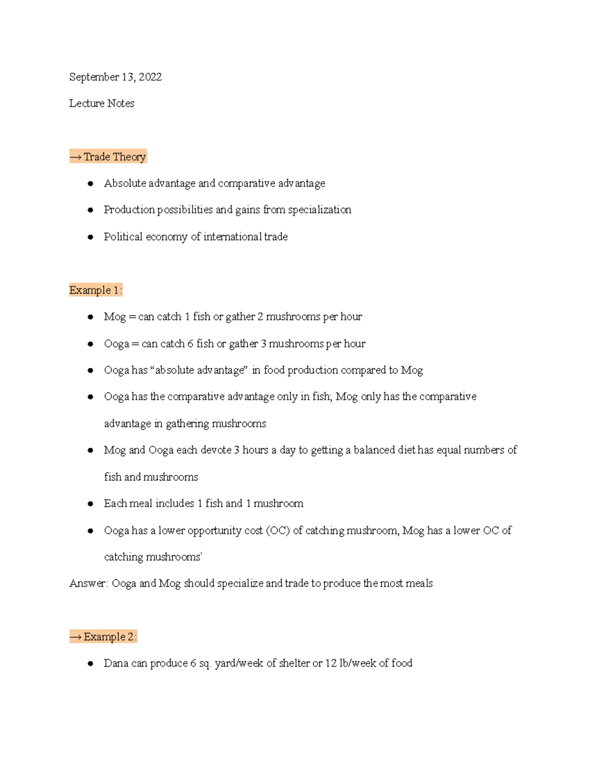 Trade Theory Notes - September 13, 2022 Lecture Notes → Trade Theory ...