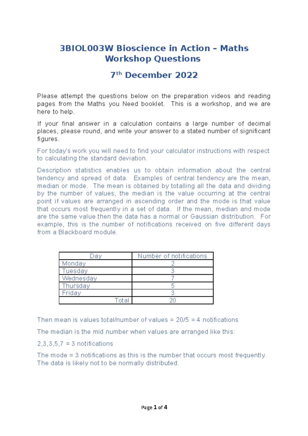 BIA Workshop Questions 7December 22 - 3BIOL003W Bioscience in Action ...