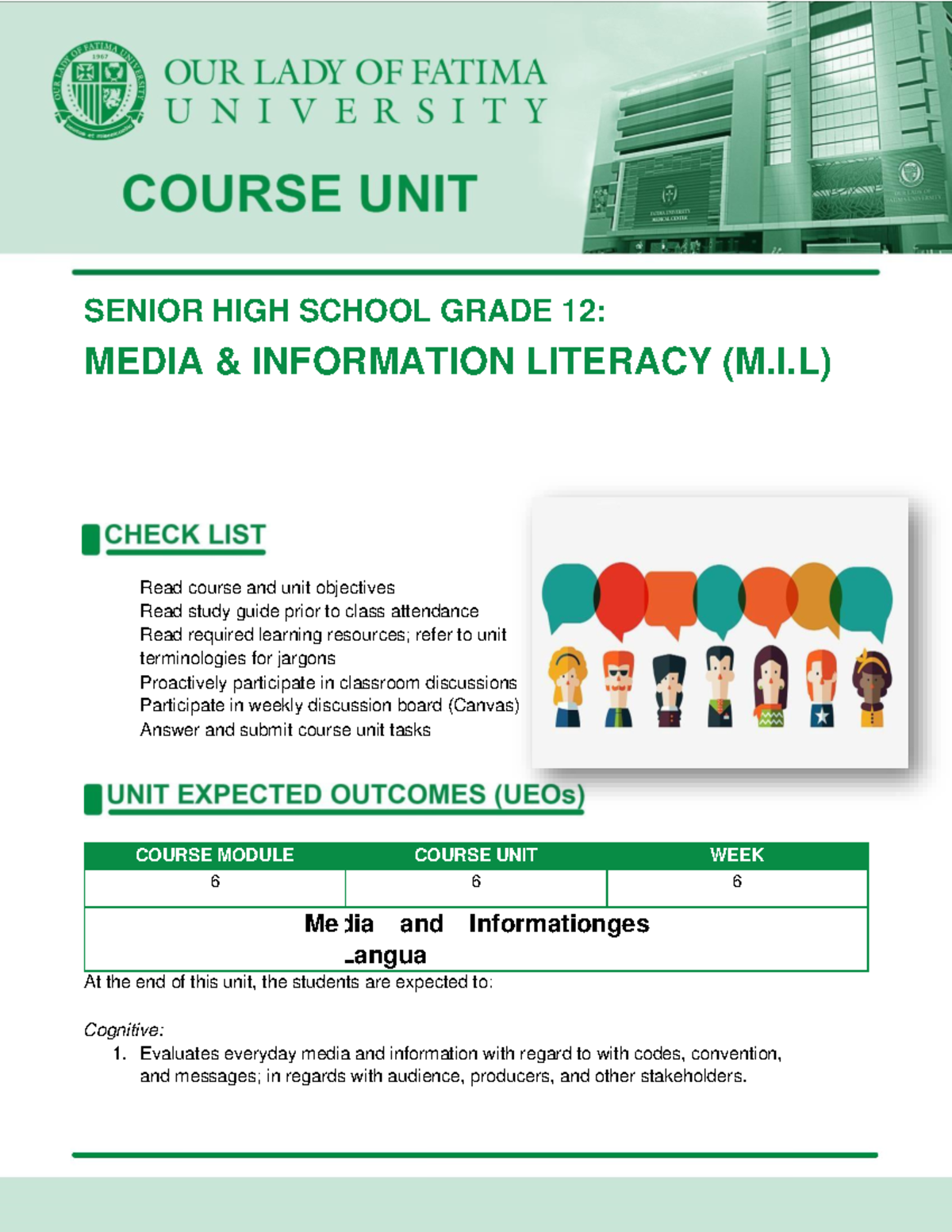 MIL 4TH - MIL NOTES - SENIOR HIGH SCHOOL GRADE 12: MEDIA & INFORMATION ...