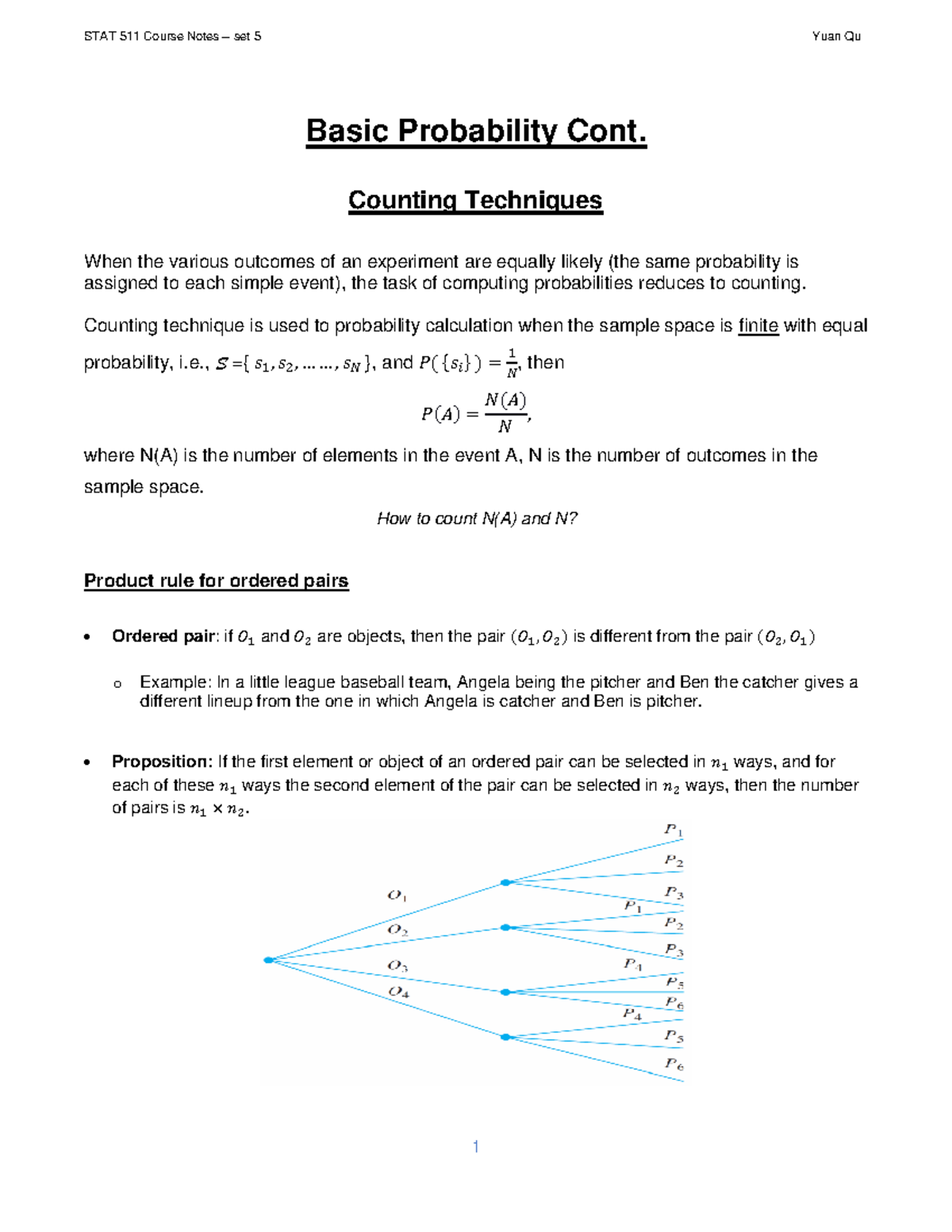 Notes-05-Counting Techniques s - Basic Probability Cont. Counting ...