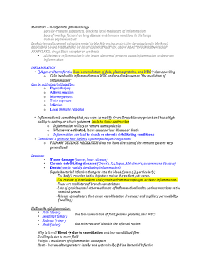 Nsaids study guide - Know side effects and the use of them, their role ...