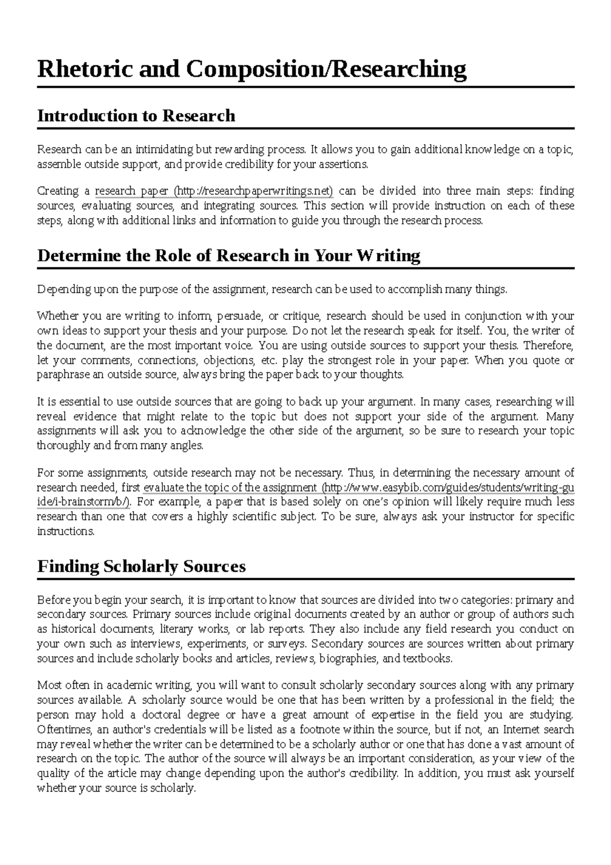 Rhetoric and Composition Researching A very good readA very good readA ...