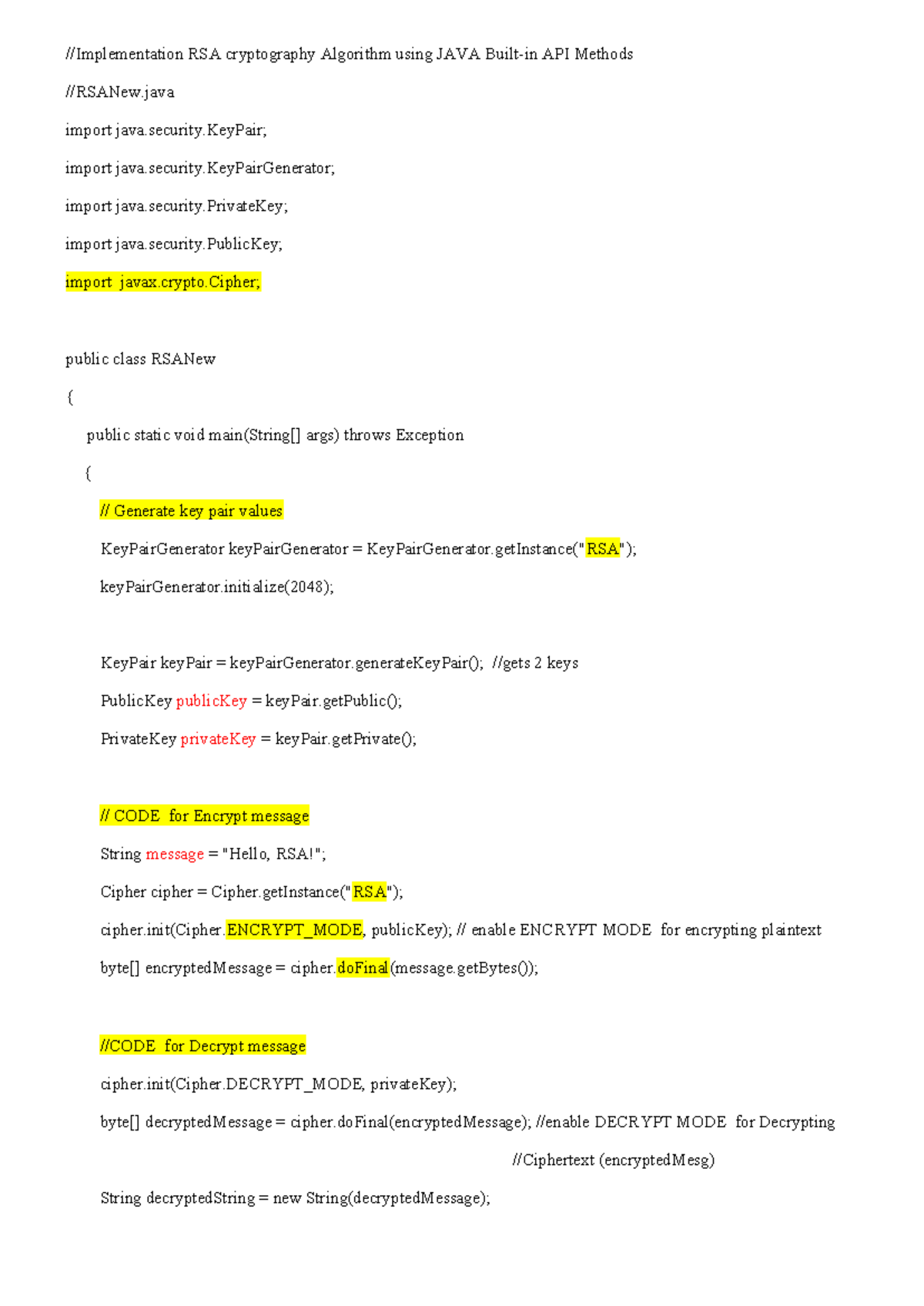 Rsa Documentation C Nsdnnbfsdnkjnks Asmkkdmkd Implementation Rsa Cryptography Algorithm