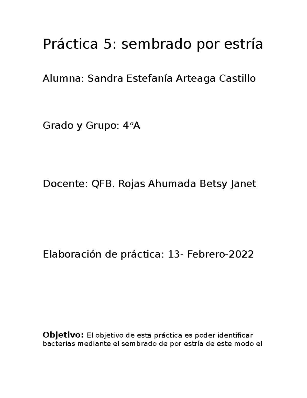 Práctica 5 REALIZACION DE SEMBRADO POR ESTRIA EN EL LABORATORIO ...