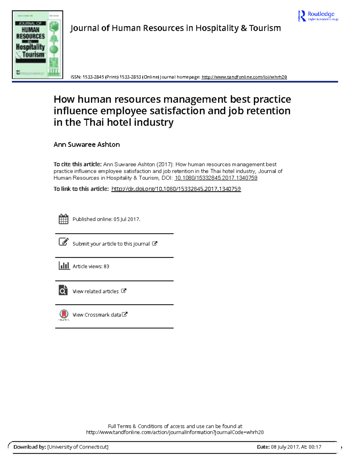 Article-How human resources management best practice influence employee ...