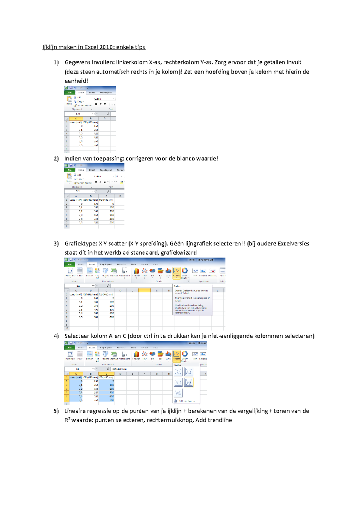 Ijklijn maken in Excel 2010 - Ijklijn maken in Excel 2010: enkele tips ...