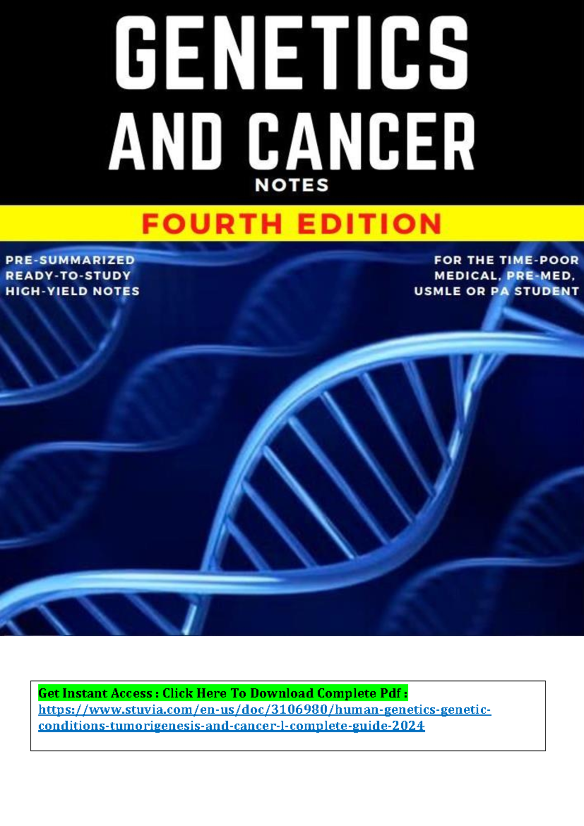 Human Genetics ,Genetic Conditions ,Tumorigenesis And Cancer - Get ...