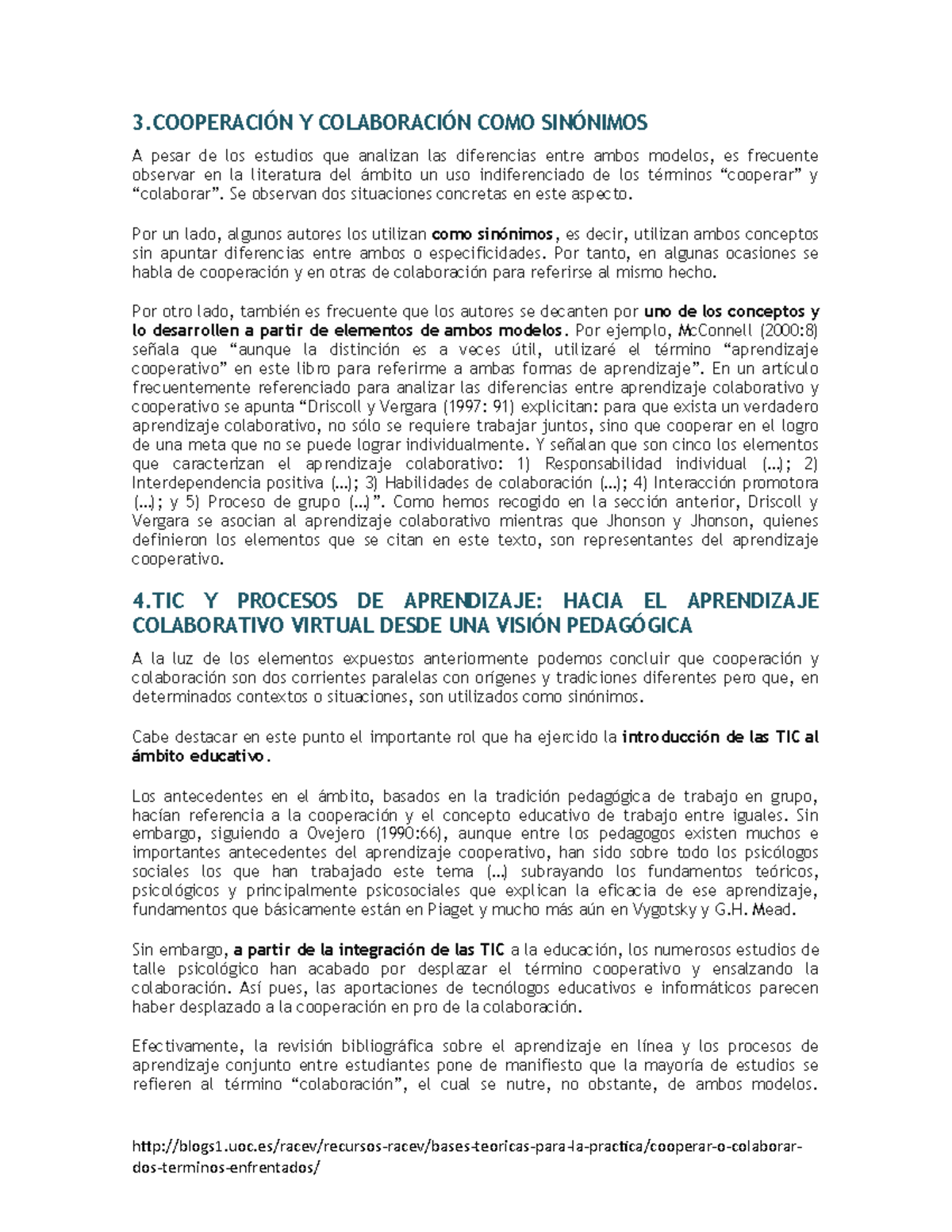 Cooperar y colaborar - 3ÓN Y COLABORACIÓN COMO SINÓNIMOS A pesar de los ...