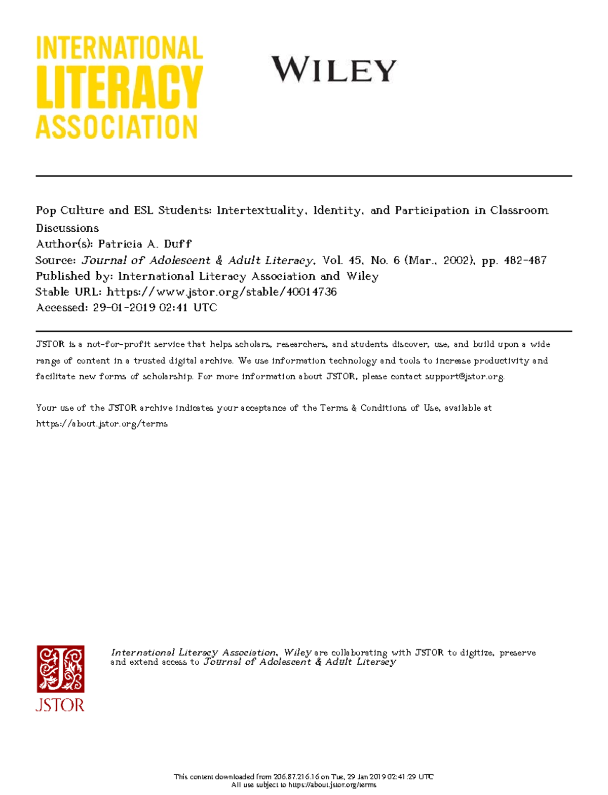 Pop culture and ESL students Intertextua - Pop Culture and ESL Students ...