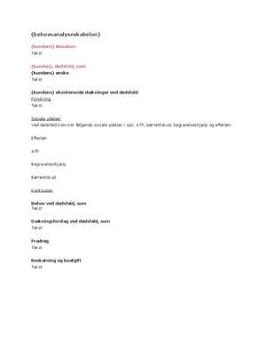 Behovsanalyse - Spørgsmål 1 – Forklar Allan hvad hans ...