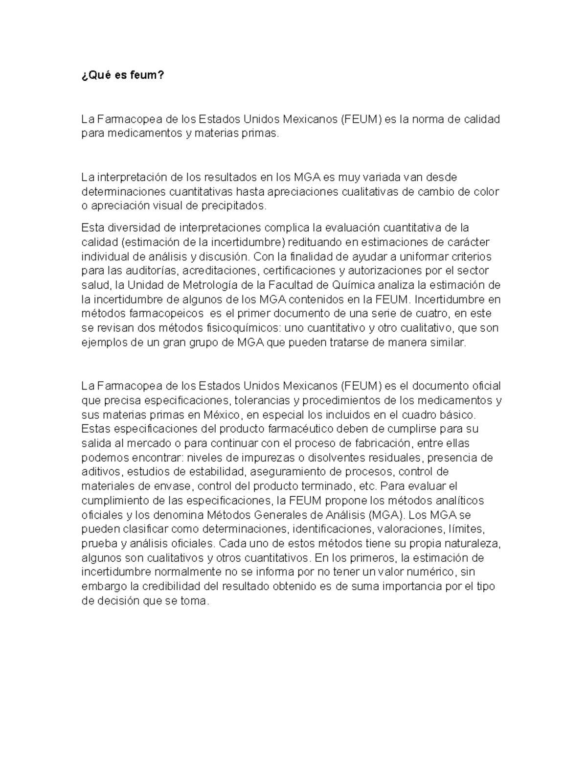 Que es feum - que es feum - ¿Qué es feum? La Farmacopea de los Estados ...