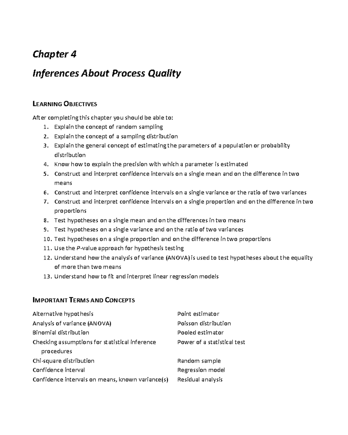 Solutions Chapter 4 - Introduction to Statistical Quality Control (7th ed.) by Montgomery ...