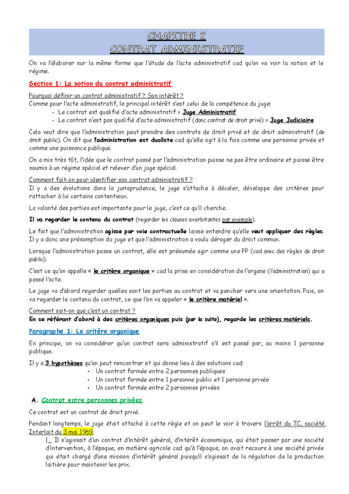3. Chapitre 2 - Le contrat administratif - CHAPITRE 2 CONTRAT ...