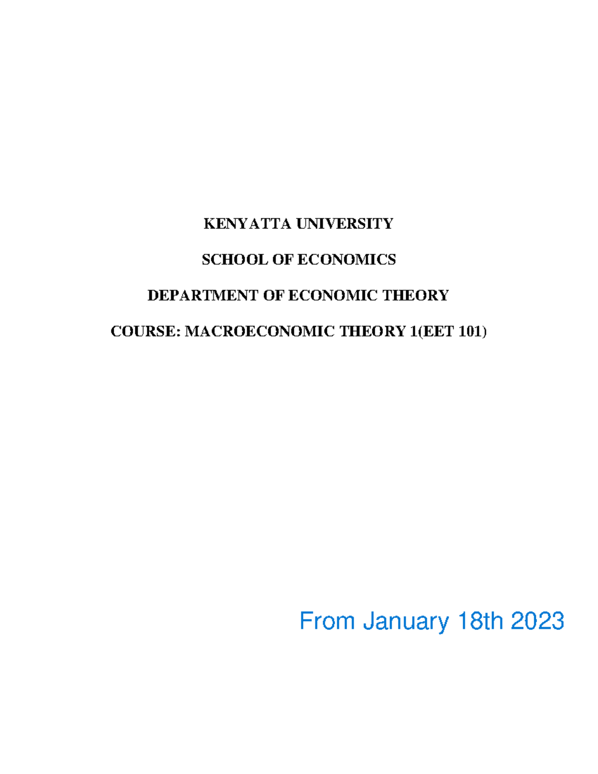 EET 101 Revised Notes 210726 194331 - KENYATTA UNIVERSITY SCHOOL OF ...