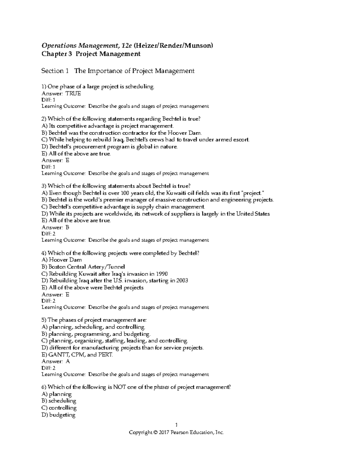 Chapter 03 - Operations Management, 12e (Heizer/Render/Munson) Chapter ...