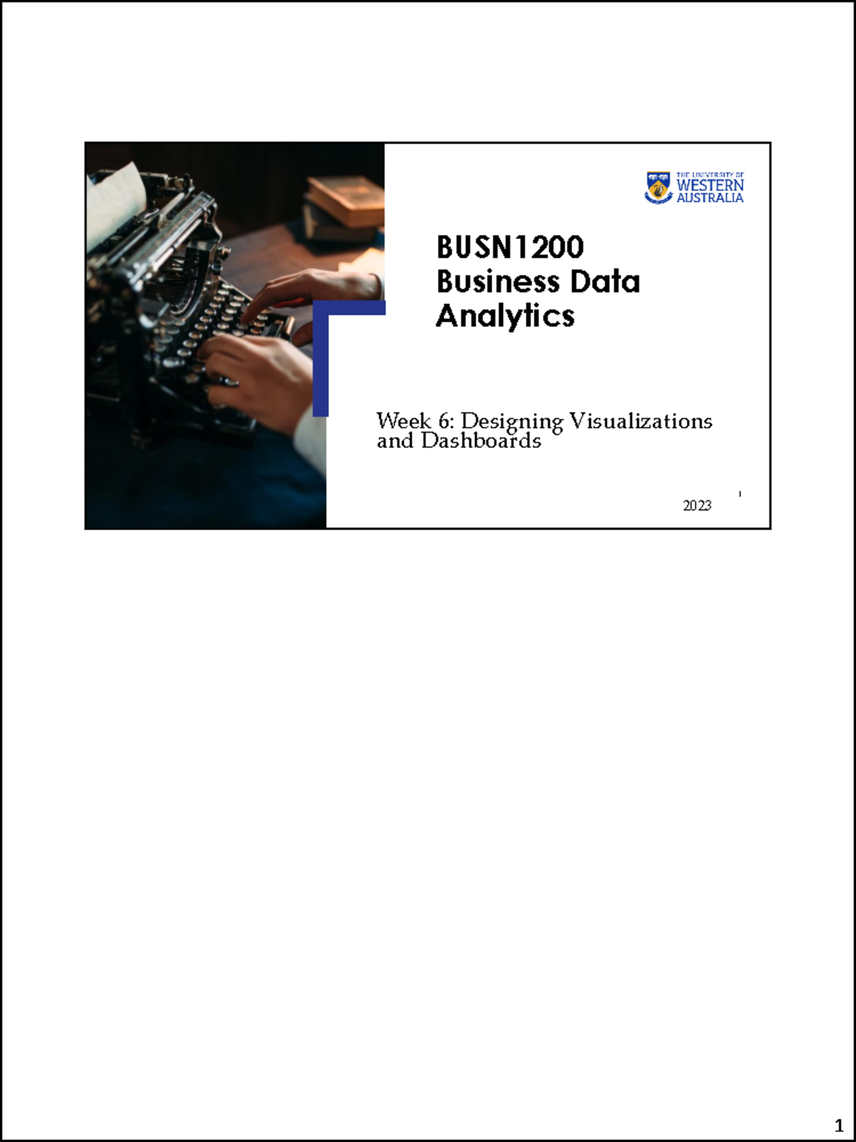 Week6 Lec Lec Notes 1 Week 6 Designing Visualizations And