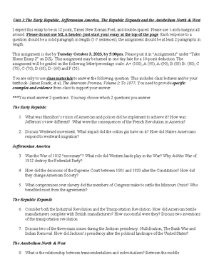 Apush Amsco Guided Reading chapter 1 (Answers) - Name: Andrew Son Class ...