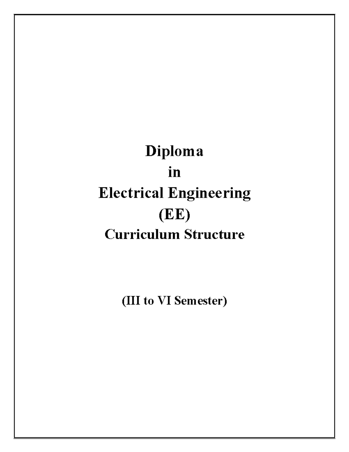 Diploma Syllabus Diploma In Electrical Engineering EE Curriculum diploma-syllabus-diploma-in-electrical-engineering-ee-curriculum