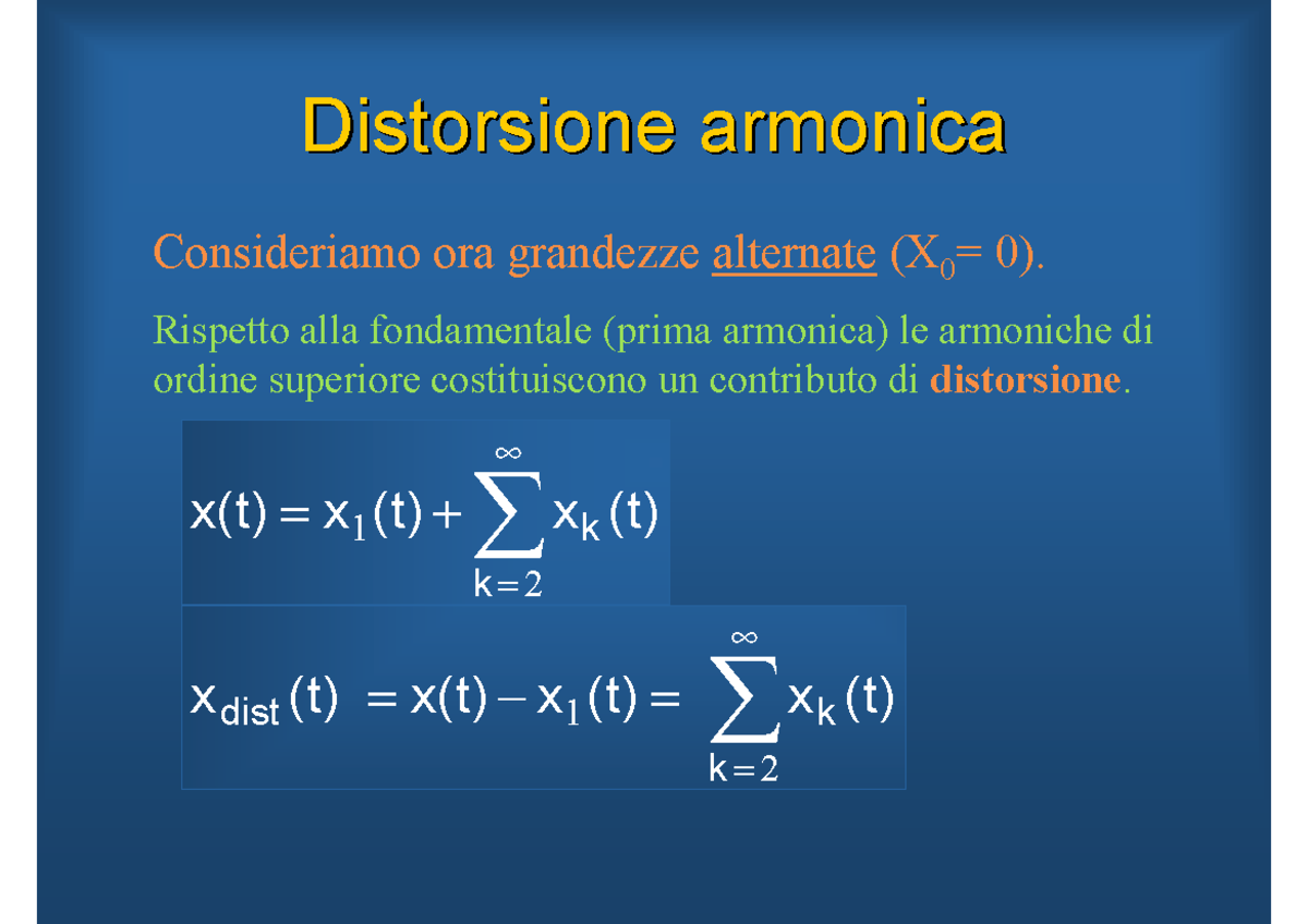 Lez-03i-col - THD distorsioni armonica - Distorsione ...
