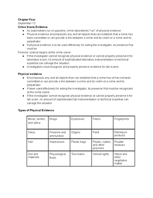 Crime Scene Reconstruction and Investigation: Key Concepts and ...