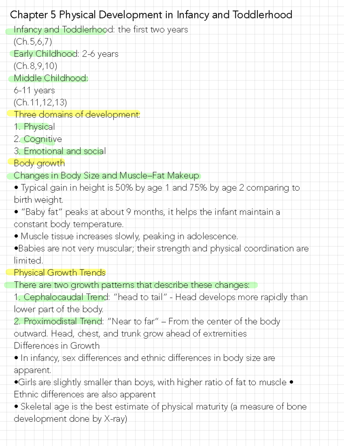 CHAD 35 CH 5 - Ch 5 talks about physical development in infancy and ...