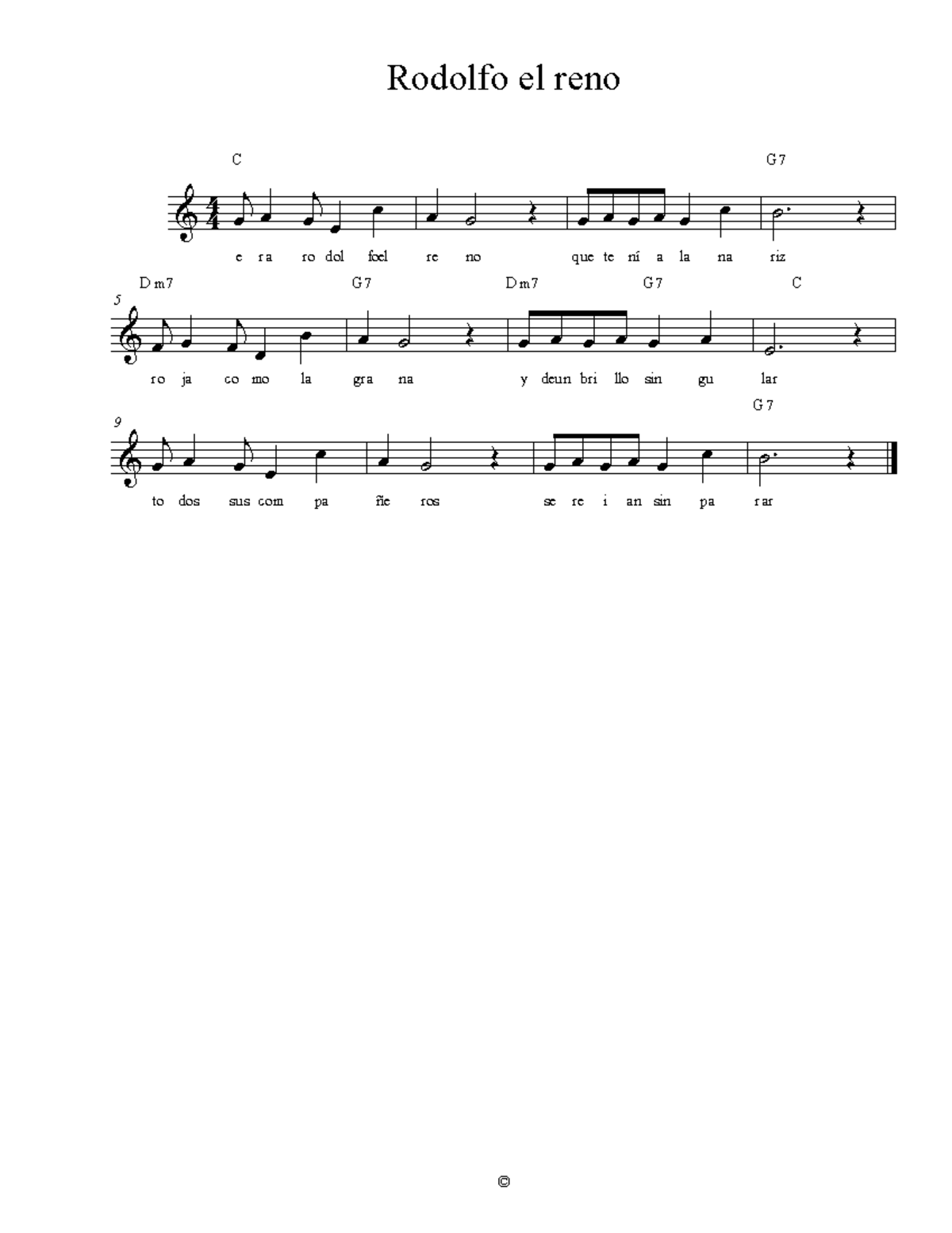 Rodolfo el reno - partita - % 3 » T T » T T T e ra ro dol foel C T Û S ...