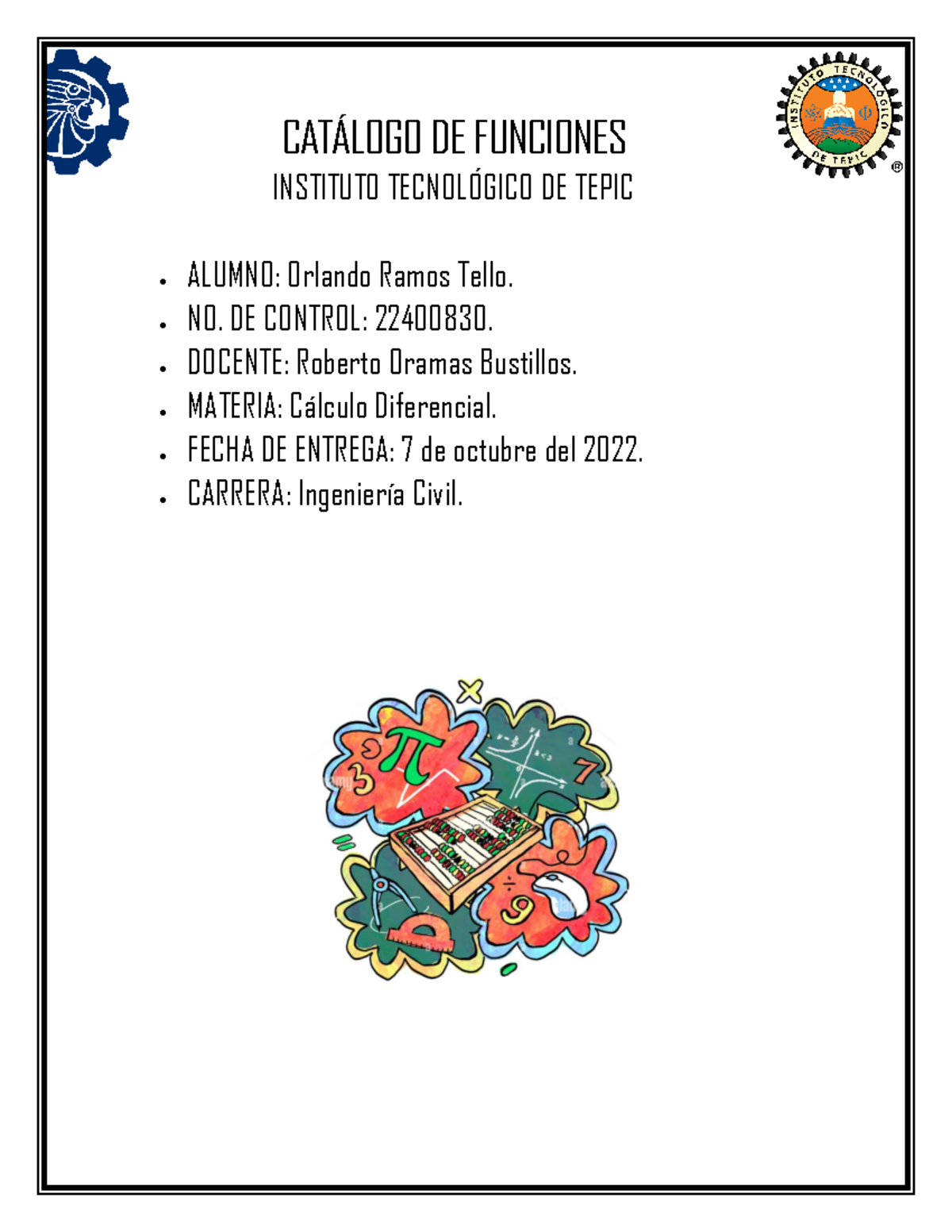 Catálogo De Funciones - CAT¡LOGO DE FUNCIONES INSTITUTO TECNOL”GICO DE ...