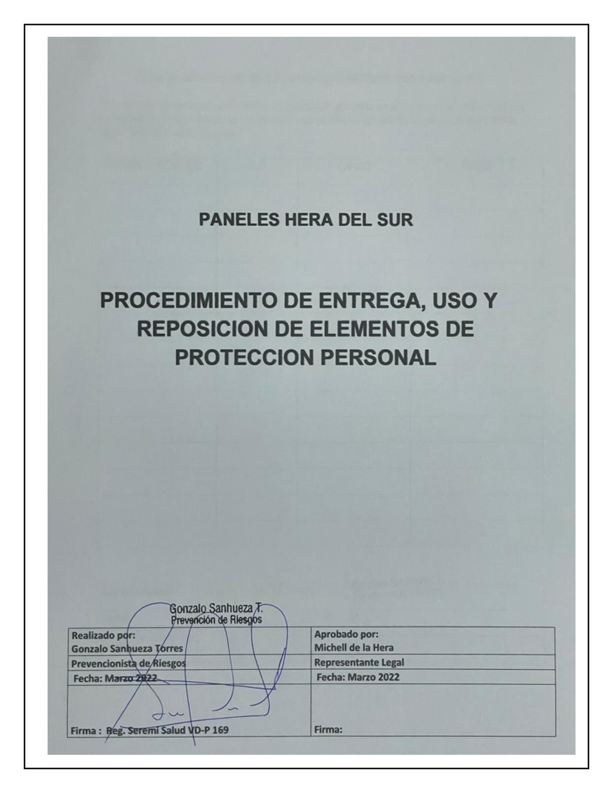 Procedimiento de entrega y uso de EPP - 1 OBJETIVOS Establecer las necesidades de los Elementos ...
