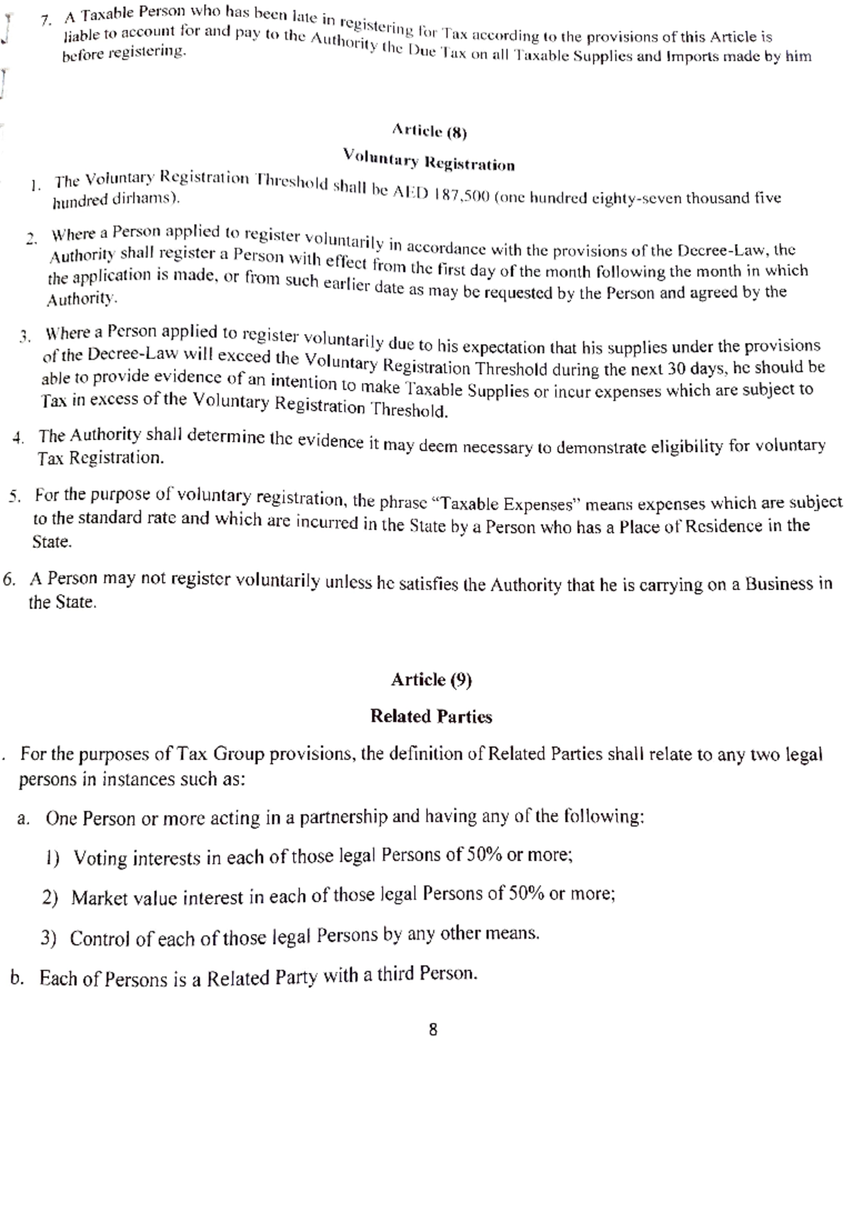 vat-title-3-p8-uae-executive-regulations-on-vat-united-arab-emirates