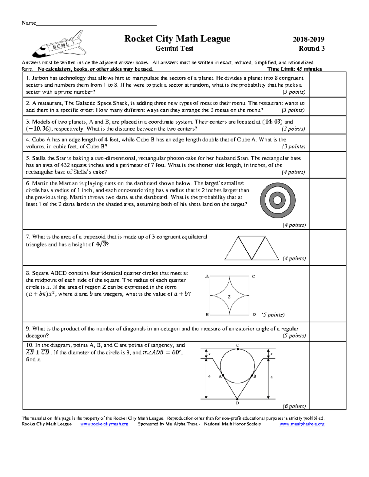 Gemini Round 3 Test - Name ...